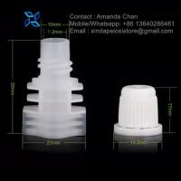 China Accept Size & Color Plastic Juice Pouch Screw Cap Plastic Spout Caps For Liquid Pouch Bag for sale