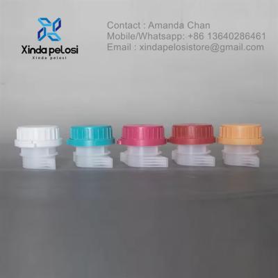 China PP / PE Plastic Spout Cap Nozzle Suction For Plastic Fruit Beverage Pouch for sale