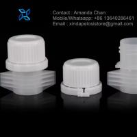 China Custom Color Doypack Spout Plastic Screw Spout And Cap On Sale For Big Liquid Food Bag for sale