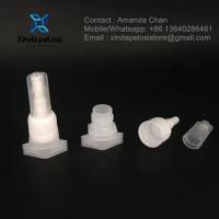 China Customized Plastic Liquid Pouch Spout Cap Pour Spout With Caps For Food Package for sale