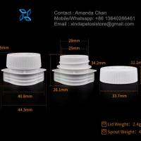 China Custom Plastic Screw Cap With Spout Big Size Water Or Beer Plastic Spout And Cap for sale