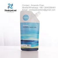 China Custom Size Liquid Food Packaging Stand Up Pouch Plastic Spout Cap From Guangzhou for sale