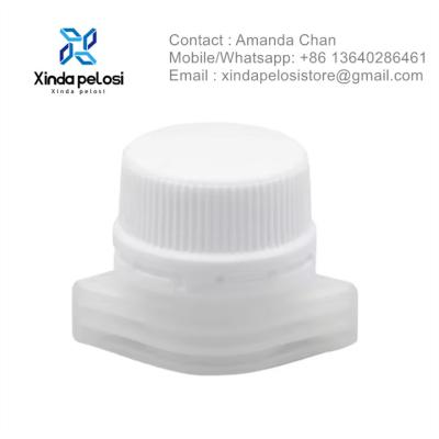 China White Plastic Liquid Custom Stand Up Pouch Drink Cap For Food Packaging for sale