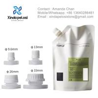 China Custom Size Liquid Food Packaging Stand Up Pouch Plastic Spout Cap From Guangzhou for sale