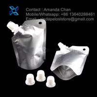 China Aluminum Foil Nozzle Bag Food Packaging Custom Stand Up Pouch For Milk Drinks Milk Tea Jelly Tea for sale