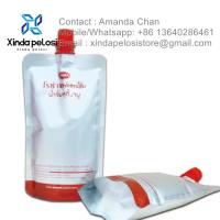 China Moisture Proof Plastic Fruits Juice Bag Packaging Spout Pouch Straw Juice Pouch Bag for sale