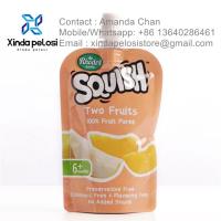 China Stand Up Food Pouch Plastic Reusable Liquid Stand Up Pouch With Screw Spout for sale