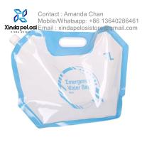 China Eco-friendly Collapsible Container Liquid Bag Wholesale Drinking Foldable Water Bag For Outdoor Camping for sale