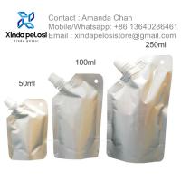 China Aluminum Foil Nozzle Bag Food Packaging Custom Stand Up Pouch For Milk Drinks Milk Tea Jelly Tea for sale