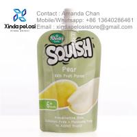 China Stand Up Food Pouch Plastic Reusable Liquid Stand Up Pouch With Screw Spout for sale