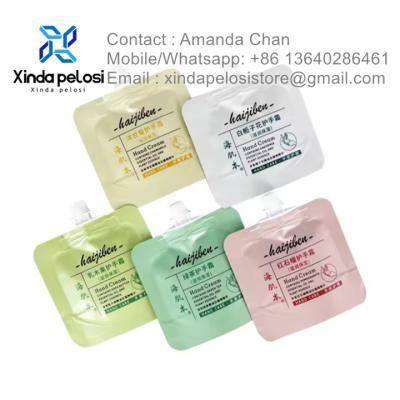 China Travel Portable Spout Pouch Plastic Bags For Cosmetic Cream And Shampoo Packaging For Sale for sale