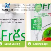 China Printed Logo Spouted Stand Up Pouches For Liquid Packaging Stand Up Bags for sale