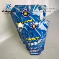 China Plastic Stand Up Pouches Printing Liquid Stand Up Spout Plastic Packaging Laundry Washing Pouch for sale