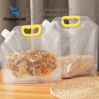 China Custom Stand Up Pouch Bag With Large Capacity Plastic Stand Up Pouches For Juice Packaging for sale