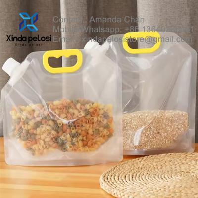China Custom Stand Up Pouch Bag With Large Capacity Plastic Stand Up Pouches For Juice Packaging for sale
