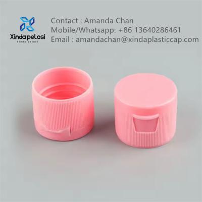 China Plastic Detergent Lotion Bottle Ribbed Flip Top Cap With Friendly Materials for sale