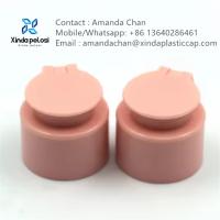 China Flat-Roofed Shampoo Bottle Snap Caps Daily Package Closures Junior Diameter Flip Top Caps for sale