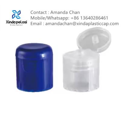 China Dispensing Flip Top Cap Ribbed Fine Side Flip Cap For Hand Sanitizer Bottle for sale