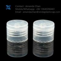 China Cosmetic Flip Top Lids Caps Plastic Spray Bottle Cap Screw Flip Top Cap for sale