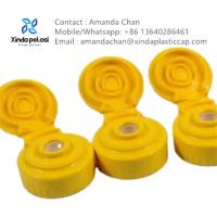 China Yellow New Design Honey Cap Plastic Bottle Cap Seal Silicone Valve Flip Top Cap On Sale for sale