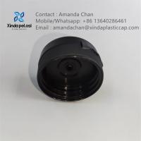 China Cosmetic Flip Top Caps Plastic Spray Bottle Cap Shiny Black Plastic Snap Top Cap for sale