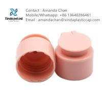 China Flat-Roofed Shampoo Bottle Snap Caps Daily Package Closures Junior Diameter Flip Top Caps for sale