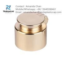 China Golden UV Plastic Screw Flip Top Cap For Shampoo Conditioner Liquid Soap Bottle for sale