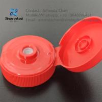 China PP Plastic Flip Top Cap With Silicone Valve For Squeeze Honey Condiment for sale