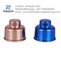 China Custom Manufacturer Metallic Silver Flip Top Lid Plastic Bottle Flip Top Caps for sale