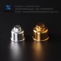 China Shiny Or Matte Gold Silver Cosmetic Bottle Cap Plastic Screw Flip Top Cap For Lotion Shampoo Bottle for sale