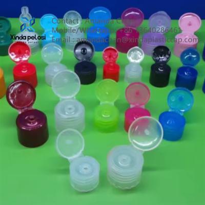 China Small Clear Lotion Plastic Bottle Cap Flip Top Bottle Cap For Spray Bottle for sale