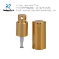 China Refillable Aluminum Perfume Atomizer Fine Mist Gold Aluminum Sprayer For Bottle for sale