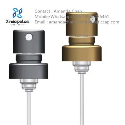 China Luxury perfume mist sprayer Gold Metal Aluminum Atomizer Fine Mist Sprayer Pump for sale
