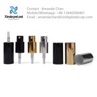 China Antibacterial Hand Sanitizer Spray Gold Mist Sprayer With Aluminum Over Cap for sale