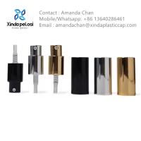 China Antibacterial Hand Sanitizer Spray Gold Mist Sprayer With Aluminum Over Cap for sale