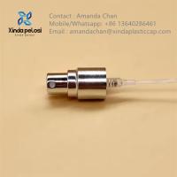 China Finger Pump Sprayer Stamping Bottle Caps Screw Spray Pump For Perfume Bottle for sale