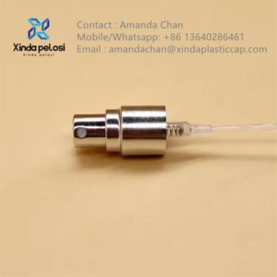 China Finger Pump Sprayer Stamping Bottle Caps Screw Spray Pump For Perfume Bottle for sale
