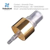 China Half Cover Travel Perfume Container Head Fine Mist Gold Aluminum Sprayer for sale