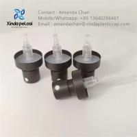 China Black Silver Gold Plastic Pump Sprayer With Aluminum Step Collar And Cap for sale