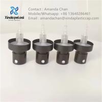 China Black Silver Gold Plastic Pump Sprayer With Aluminum Step Collar And Cap for sale