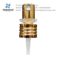 China Gold Sliver Plastic Fragrance Pump Fine Mist Sprayer Pump For Cosmetic Bottle for sale