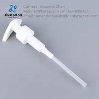 China Liquid Soap Dispenser Screw Lotion Pump White Plastic Pump Head For Washing for sale