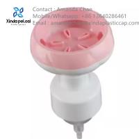 China Cosmetic Pink Baby Hand Washing Pump Plastic Flower Foam Dispenser Pump for sale