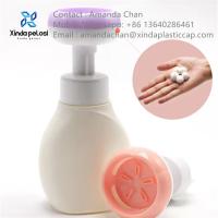 China Empty Flower Hand Wash Plastic Soap Pump For Foam Bottle Bubble Shower Bottle for sale