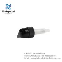 China Shampoo Pump Plastic Pump Frosted Black Shower Gel Shampoo Pump For Bottle for sale