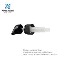 China Shampoo Pump Plastic Pump Frosted Black Shower Gel Shampoo Pump For Bottle for sale
