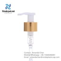 China Luxury Metal Closure Shower Gel Body Wash Dispenser Pump For Plastic Bottle for sale