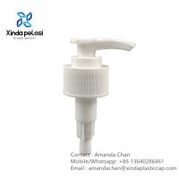 China Plastic Lotion Pump White Color Ribbed Cap Dispenser Pump For Lotion Bottle for sale