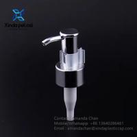 China Amber Glass Foaming Soap Dispenser With Brushed Stainless Steel Pump for sale