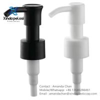 China Soap Dispenser Oil Pump Shampoo Pump Black White Plastic Lotion Pump With Clip for sale